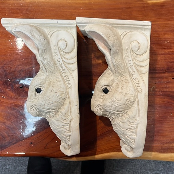 Wall Decor | Vintage Bunny Shelf Or Corbel Designed By Artist Tellle M ...